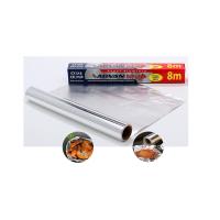China 8011 Laminated Roll Aluminum Foil Paper for Hamburger Wrapping Silver Cake Board for sale