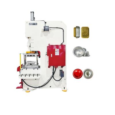 China 2023 Year Semi-Automatic Pneumatic Aluminum Foil Disposable Airline Container Making Machine 45t Press Machine for sale