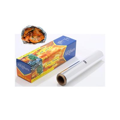 China 9/15/20/35/40 Microns Food Grade Aluminum Foil Roll for Household Catering and Baking for sale