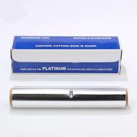 China Kitchen Food Grade Customized Logo 8011 Household Aluminum Tin Foil for Food Packing for sale
