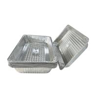 China Environmental Friendly 525x325mm Aluminum Foil BBQ Grill Pan for Outdoor Cooking for sale