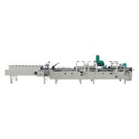 China Innovative Automatic Carton Box Folding Gluing Stitching Machine for Aluminum Foil Box for sale