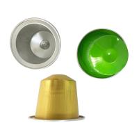 China Sealable Smooth Wall Disposable Aluminum Foil Coffee Capsules for Pet Food Packing for sale