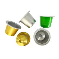 China Sealable Smooth Wall Disposable Aluminum Foil Coffee Capsules for Pet Food Packing for sale