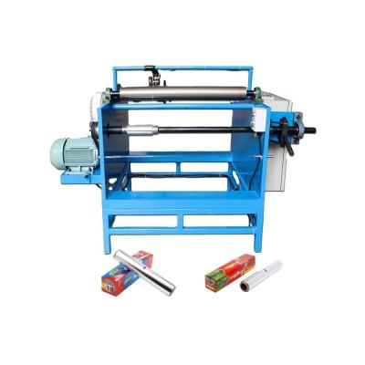 China 350 KG Shisha Foil Roll Single-shaft Aluminum Foil Rewinder with Packaging Type case for sale