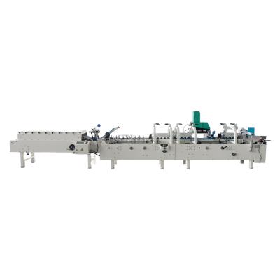 China Automatic Corrugated Carton Fold Box Folder Gluer Aluminum Foil Box Making Machine for sale