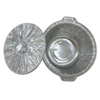 China Food Container Heavy Duty Disposable Aluminum Foil Pot With Lid for Takeaway Container for sale