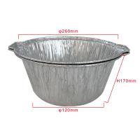 China Food Container Heavy Duty Disposable Aluminum Foil Pot With Lid for Takeaway Container for sale