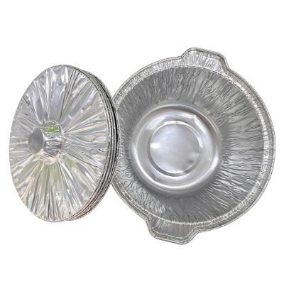 China Hot Pot Aluminum Foil Baking Container with Pulp Moulding Process Type and Large Size for sale