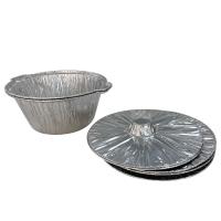 China Hot Pot Aluminum Foil Baking Container with Pulp Moulding Process Type and Large Size for sale