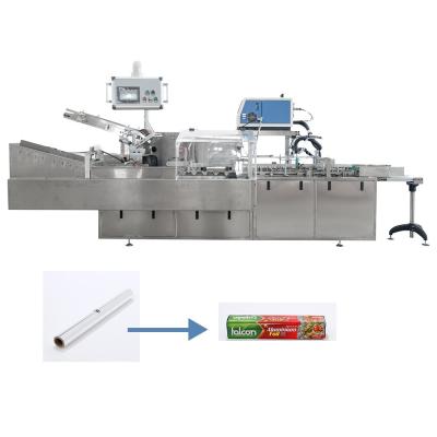 China Film Roll and Aluminum Foil Cartoning Machine for Case Packaging in 3200*1350*1600mm for sale