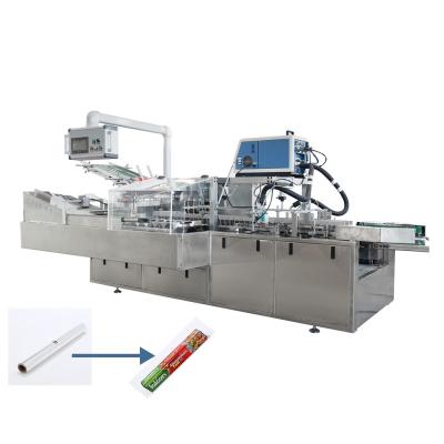 China Air Consumption 20m3/hour Automatic Carton Box Machine For Aluminum Foil Roll Packing for sale