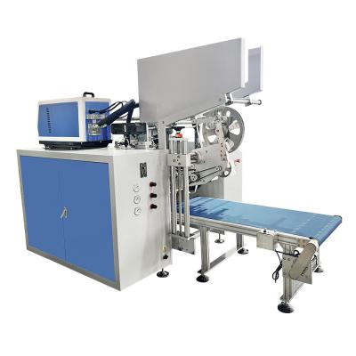 China 20-40pcs/min Output 6 Shafts Aluminum Foil Baking Paper Rewinding And Cutting Machine for sale