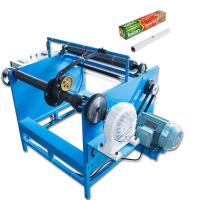 China Shaft Manual Aluminum Foil Roll Rewinding Machine for Stretch Film Slitter And Rewinder for sale