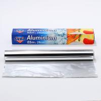 China Customized Logo Silver 8011 Household Aluminum Foil Roll for Food Packaging and Cooking for sale