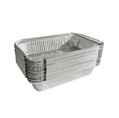 China Takeout Lunch Tableware Container Aluminum Foil Pans for BBQ Tray and Food Packaging for sale