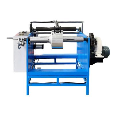 China Home 350 KG Load Capacity Manual Stretch Film Roll Rewinder with Aluminum Foil Slitting for sale