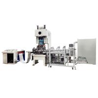 China Double Cavities Aluminium Foil Container Production Line in 2300mm*1600mm*3300mm Size for sale