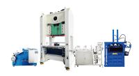 China Automatic Aluminum Foil Container Punch Press Machine with Max.Material Width of 750mm OEM for sale