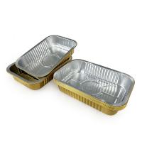 China Aluminum Sealable Smooth Wall Heat Sealing Food Packaging Foil Container Lunch Box for sale