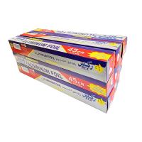 China Kitchen Customized Length 8011 Household Aluminum Foil Wrapping Paper Roll Custom Logo for sale