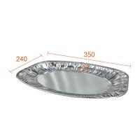 China Large Roasting Container Food Grade Disposable Oval Aluminum Foil Turkey Tray for BBQ for sale