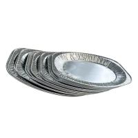 China Large Roasting Container Food Grade Disposable Oval Aluminum Foil Turkey Tray for BBQ for sale