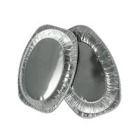 China Large Roasting Container Food Grade Disposable Oval Aluminum Foil Turkey Tray for BBQ for sale