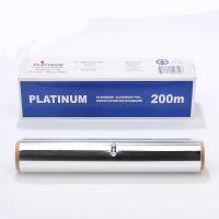 China 8011 Alloy Aluminum Foil Roll For Kitchen Air Fryer Paper Liners 200 Meter for sale