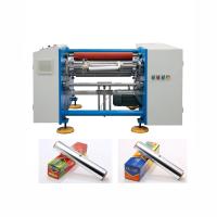 China Electric Driven Semi-Automatic Aluminum Foil Film Slitter Rewinder for Thin Materials for sale