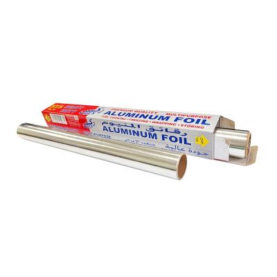 China Directly Sell Kitchen 5m/10m Heat Resistant Aluminium Foil Roll with Customized Logo for sale