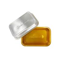 China Restaurant Takeout Wrinkle Free Aluminum Foil Container Coated Lunch Box Dishes Bowl for sale