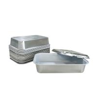 China Aluminum Foil Airline Food Packing Container With Foil Lids Environmentally Conscious for sale