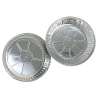 China Pet Food Packing Round Aluminum Foil Pan for Baking Large Pizza in Shallow Foil Trays for sale