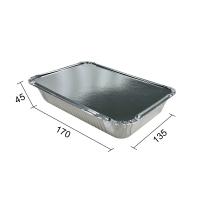 China Food Tray Rectangle 8389 Aluminium Foil Containers With Lids for Food Grade Disposable for sale