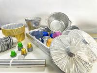 China Small Aluminum Foil Food Packing Box Tray Container for Portion Control and Freshness for sale