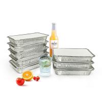 China Small Aluminum Foil Food Packing Box Tray Container for Portion Control and Freshness for sale