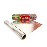 China Food Grade Household 5m-300m Heavy Duty Aluminium Foil Roll with Customized Color Box for sale