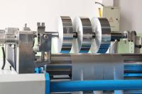China 1650mm Aluminum Foil Roll Slitter Rewinder Machine for Case Packaging Air Pressure 0.6Mpa for sale