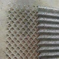 China 3/4 Apertures Galvanized Diamond Chain Link Fence Twill Weave for sale