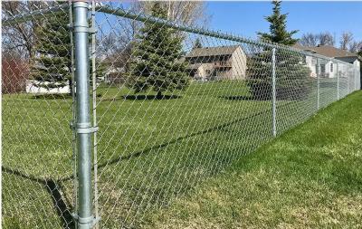 China 25x25mm Diamond Chain Link Fence Galvanized For Protection for sale