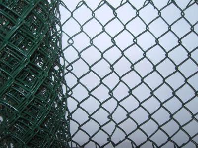 China Football Field 2mm Plastic Coated Chain Mesh Fencing 5x5cm for sale