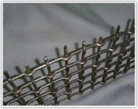 China Woven Mine Screen Braided Crimped Wire Mesh Pre Bent Into Corrugated Form Wire 4mm Dia for sale