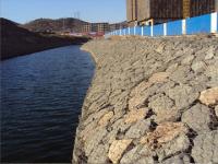 China Low Flexibility Good Embankment Stone Cage Net 80x100mm for sale