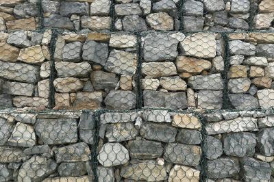China Zinc Coated Organic Coating Reinforced Gabion Mesh High Wear Resisting for sale