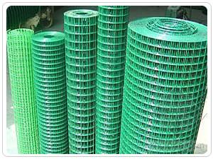 China 60*80mm Green PVC Coated  Welded  Wire Mesh For Construction  Non Rusting for sale