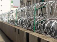 China Iron Galvanized Razor Barbed Wire 10M For Warehouses for sale