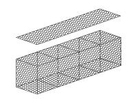 China 100*120mm Double Twisted Hexagonal Wire Mesh 2x1x0.5M Gabion Box Retaining Wall for sale