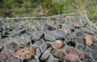 China 60x80mm Hexagonal Gabion Mesh / Woven Gabion Baskets 2x1x1m for sale