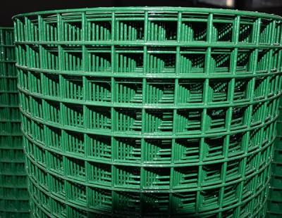China 1X1 Inch PVC Coated Welded Wire Mesh Anti Climb Security Fence 3 Feet Width for sale